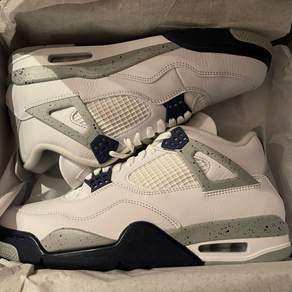 Nike | Shoes | Nike Air Jordan 4 Retro Dark Blue | Poshmark